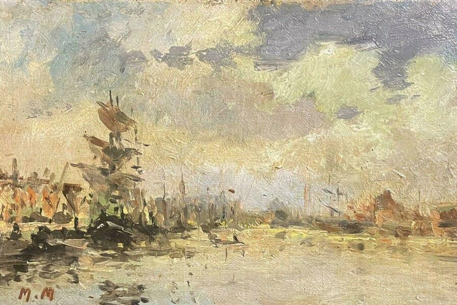 Maurice Mazeiliemaurice Mazeilie French Impressionist Signed Oil Tall ...