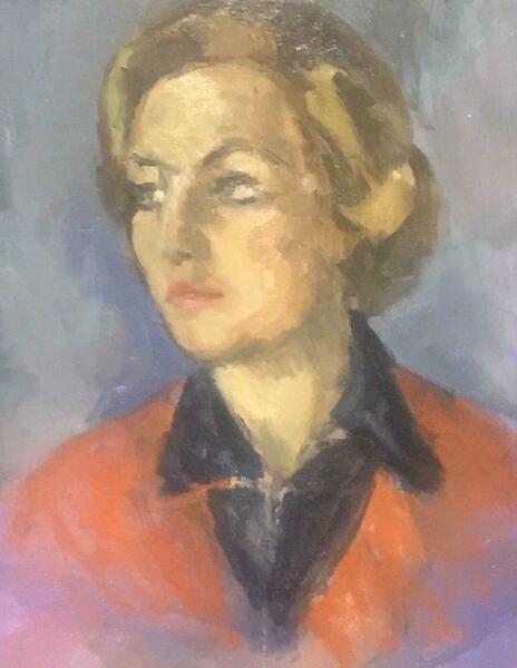 Akos Biroakos Biro (Hungarian 1911 2002) Expressionist Oil Portrait ...