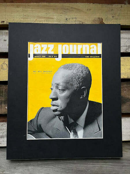 Vintage Jazz Journal Magazine Cover Artwork Big Bill Broonzy 1958 ...
