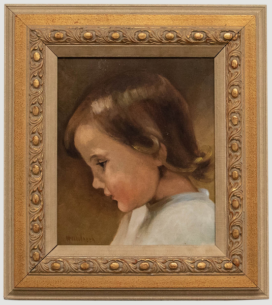 20th Century Oil Child In Profile | Vinterior