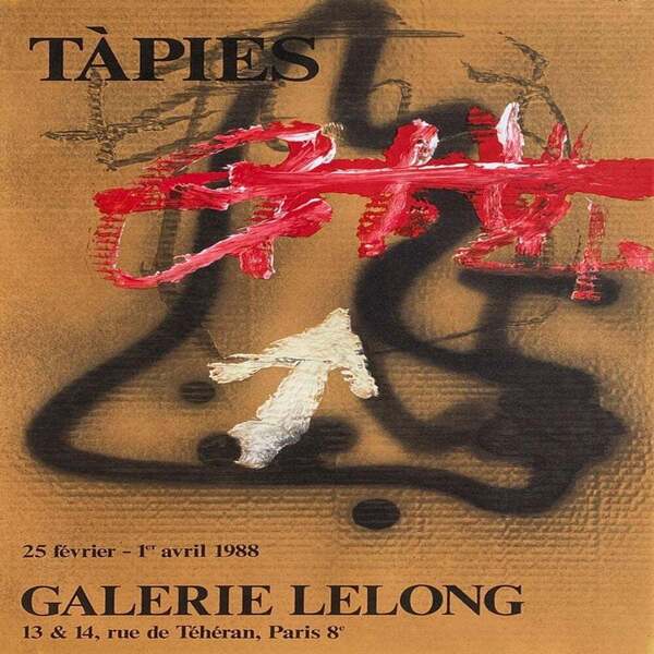 1988 Antoni Tapies Galerie Lelong Poster | Vinterior