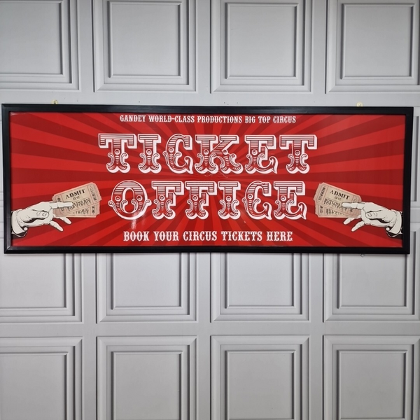 Large Retro Butlins Big Top Circus Ticket Office Fairground Sign Wall ...
