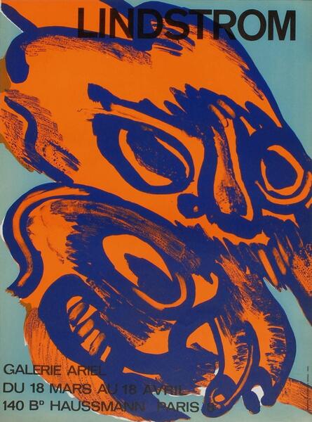 1968 Bengt Lindstrom, Galerie Ariel Poster | Vinterior