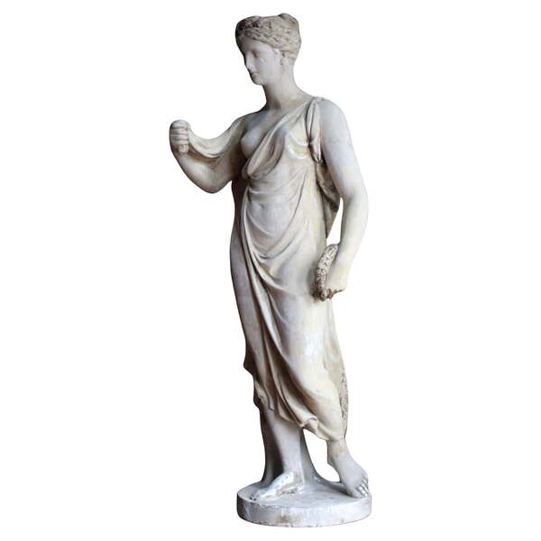 Early 19th C Classical Plaster Sculpture Flora Goddess Of Spring ...