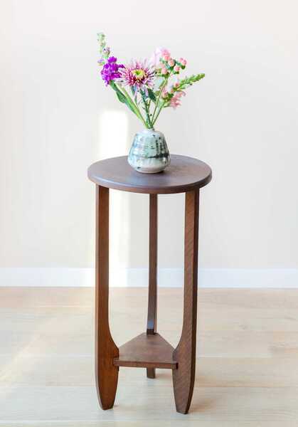 Art Deco Side Table With Bend Legs, Amsterdam School Oak Coffee Table ...