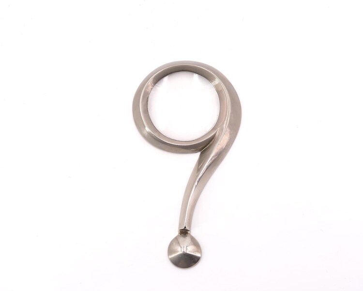 French Metal Surrealist Magnifying Shaped Like A Question Mark, 1970s ...