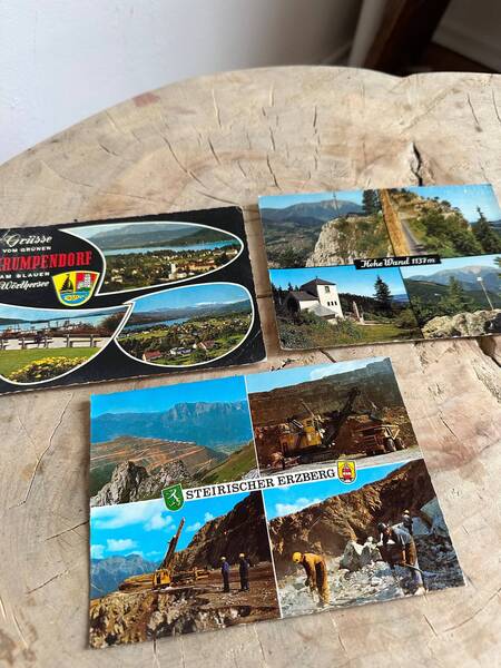 Austrian History Unveiled: Vintage Postcard Set Original Stamps ...
