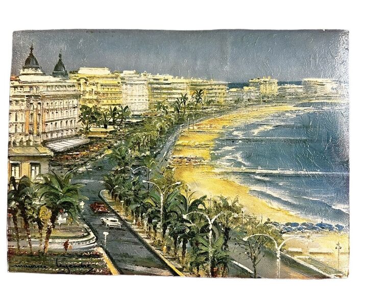 Maurice Legendre Cannes Signed Oil Painting On Canvas C1960’s | Vinterior