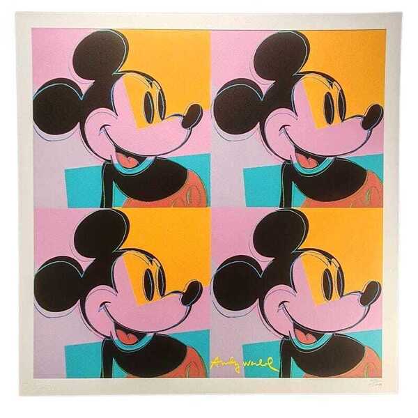 Andy Warhol Art Mickey Mouse
