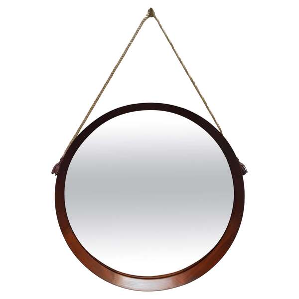 Osten Kristiansson For Luxus Teak Wall Mirror, Swedish, 1960s | Östen ...