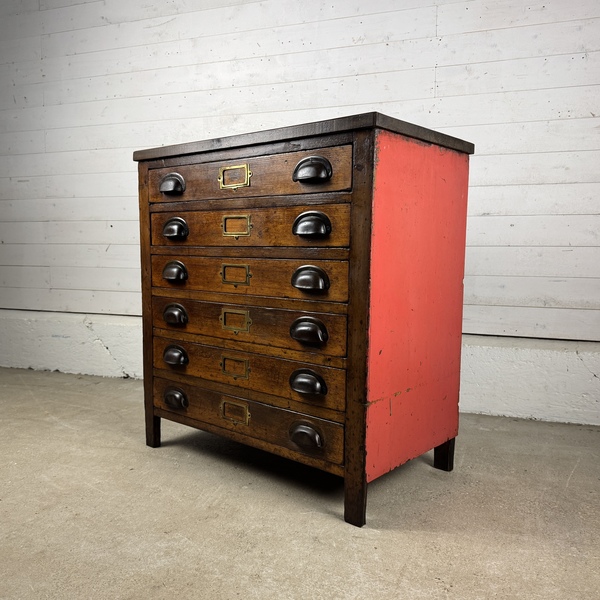 Vintage Industrial Chest Of 6 Engineers Drawers | Vinterior
