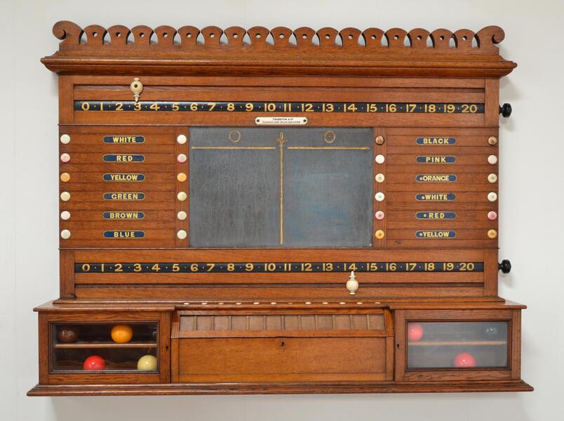 Antique Billiard, Snooker & Life Pool Scoring Cabinet | Gerald Thurston ...