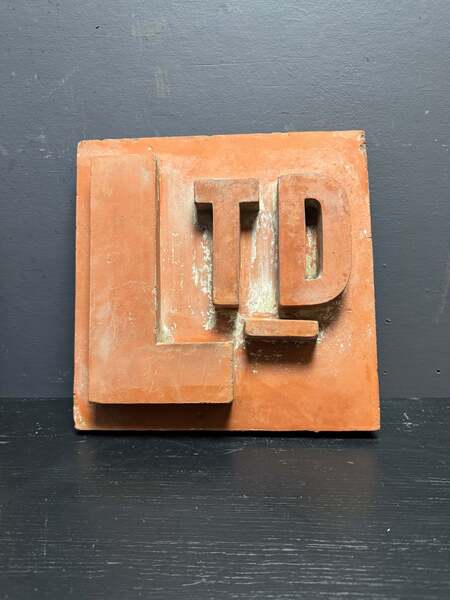 Victorian Era Terracotta Signage | Vinterior