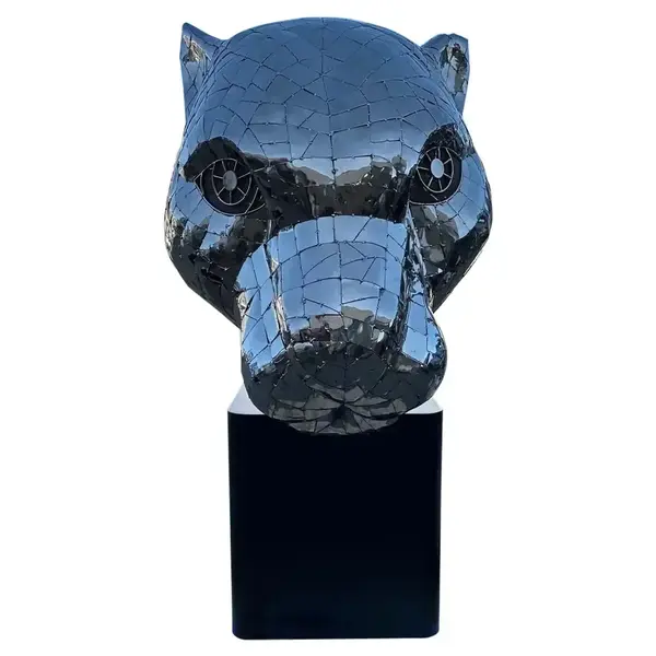 Stainless Steel Panther Head, 21st Century | Vinterior