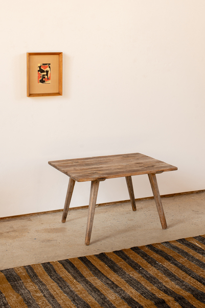 19th Century Swedish Pine Stick Leg Table | Vinterior