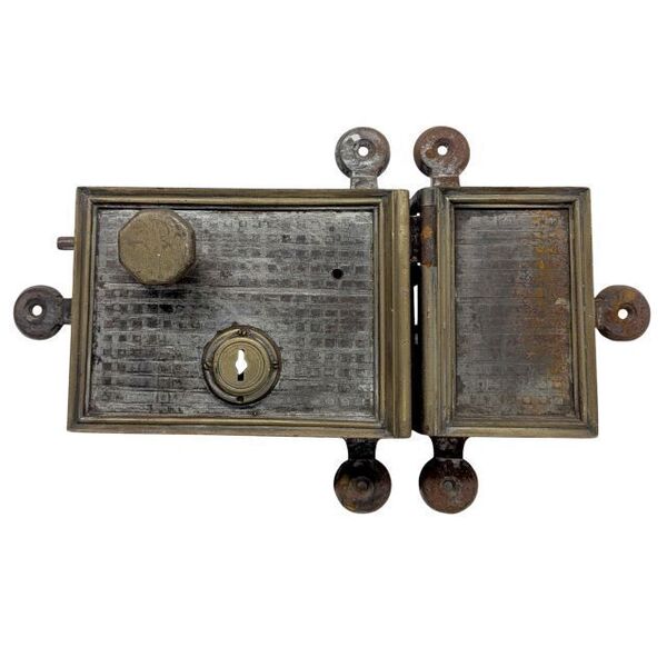 Antique Wrought Iron Lock From The 19th Century | Vinterior