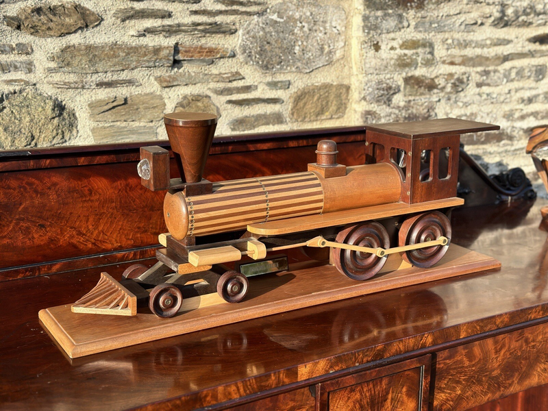 Scratch Built Wooden Train 100cm Locomotive Model Kansas Belle Teak ...