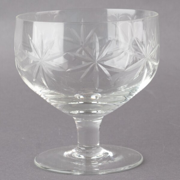 Antique Cut Crystal Glass Rummer | Vinterior