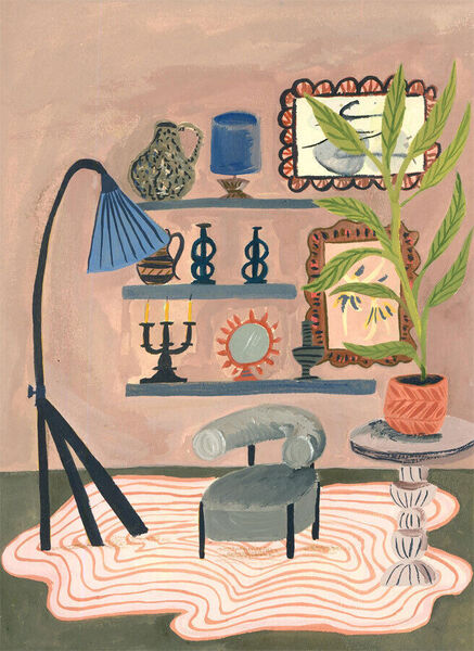 Jemma Jamie Contemporary Gouache, The Reading Nook | Vinterior