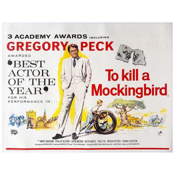 To Kill A Mockingbird 1963 Uk Quad Film Poster | Vinterior
