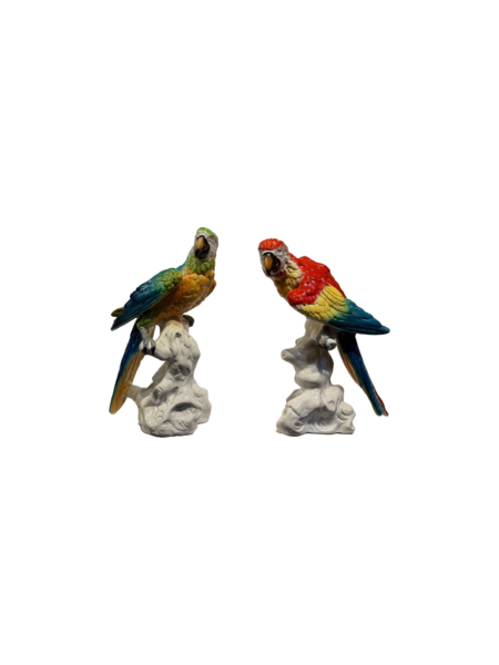Pair Of Italian Terracotta Parrots | Vinterior