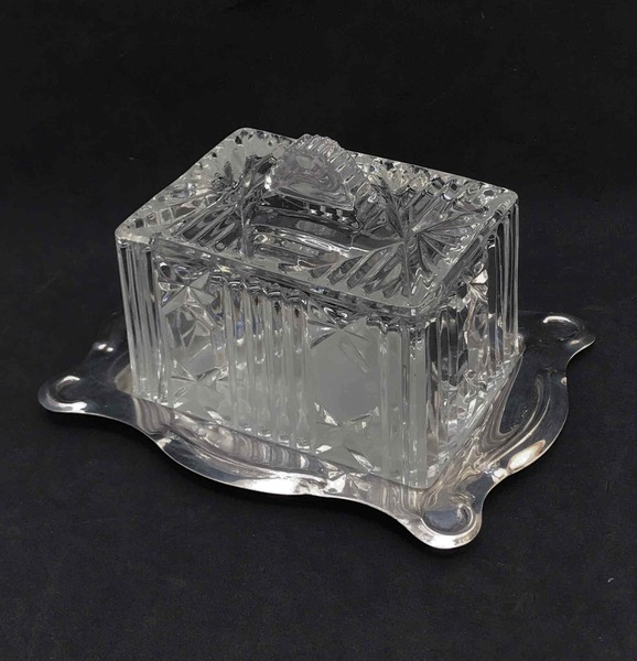 Butter Dish Dome Cheese Dish With Lid Silver Plated Breakfast Wedding ...