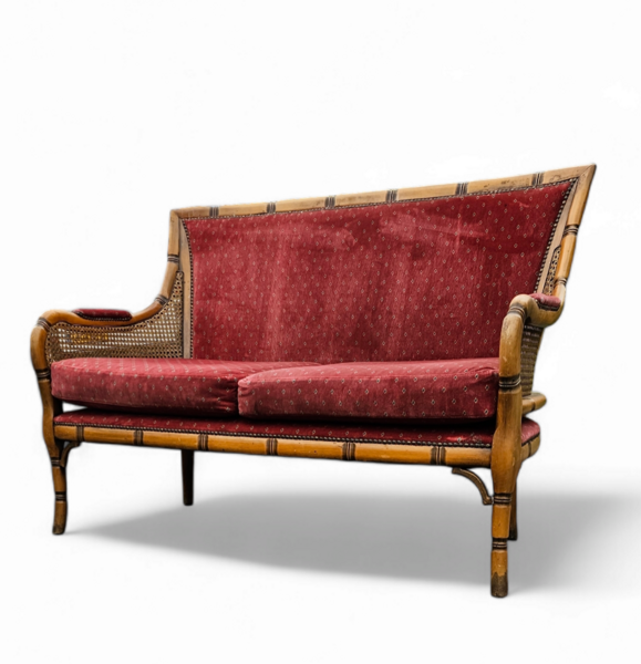 Faux Bamboo / Webbing Bench / Sofa | Vinterior