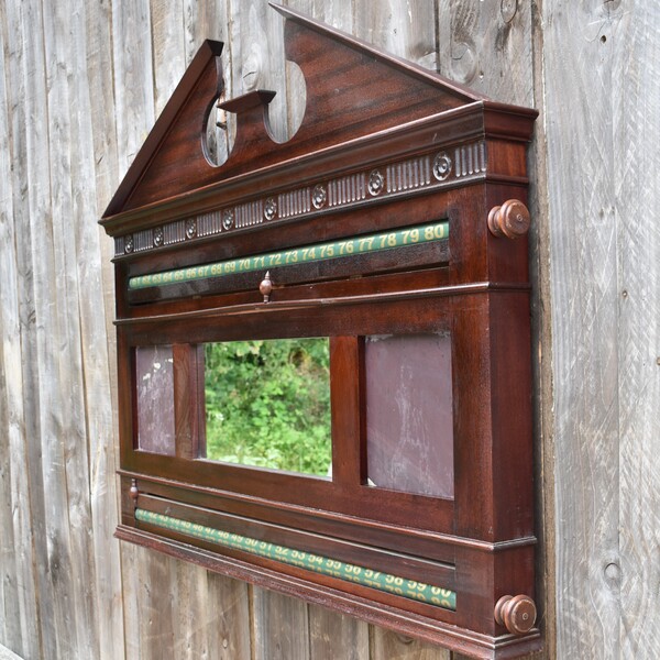Vintage Victorian Style Snooker Billiard Scoreboard Display Plaque ...