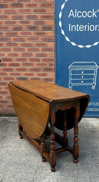 Titchmarsh & Goodwin English Country Oak Dropleaf Gateleg Dining Table ...