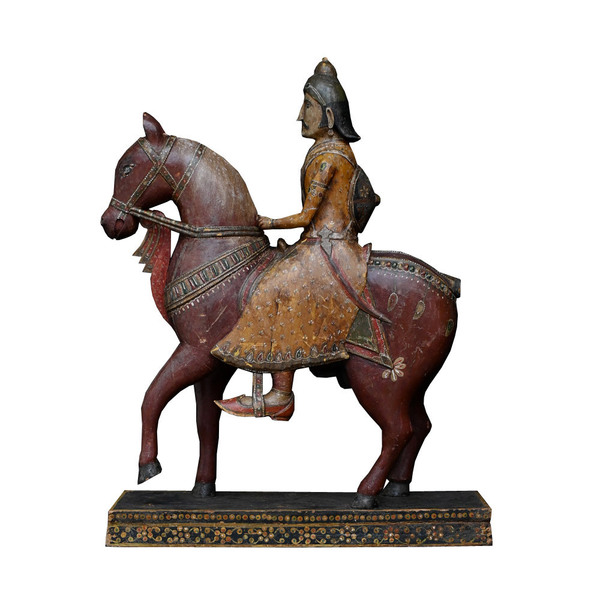 Indian Prince A Hand Carved Figure | Vinterior