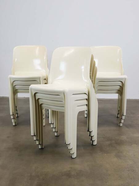 Selene Stacking Chairs By Vico Magistretti For Artemide | Vinterior