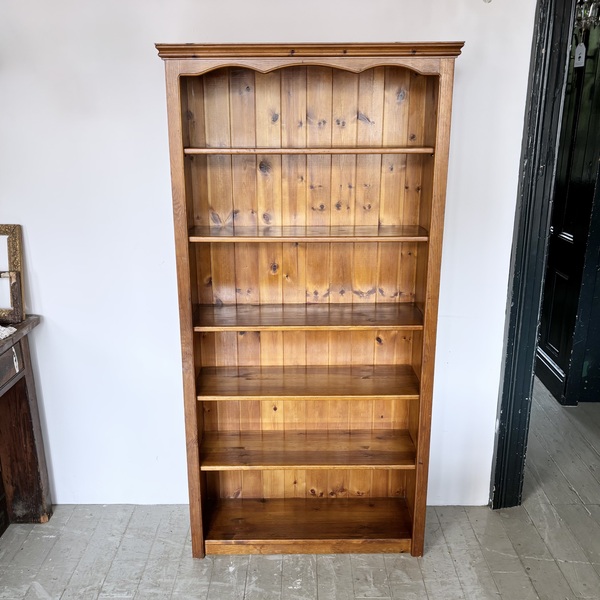 Tall Pine Bookcase, Mid 20th Century | Vinterior