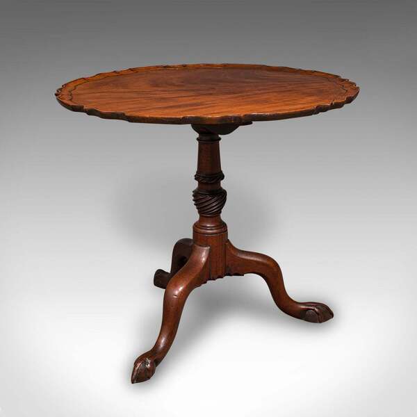 Antique Silver Display Table, English, Tilt Top, Occasional, Reception ...