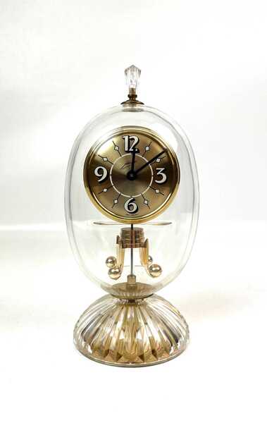 Beautiful Hollywood Regency Mid Century Pendulum Desk Clock By Schmid ...