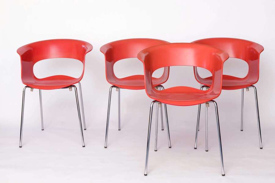 Set Of 4 Scab Design “Miss B” Chairs – Italian Stackable Dining Chairs ...