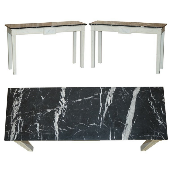 Princess Diana's Spencer House Important Pair Of Marble Topped Console ...