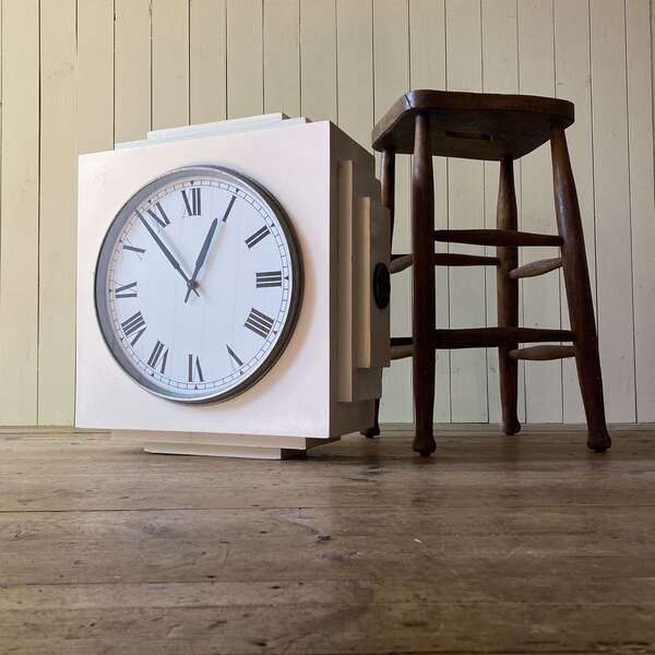 Large Vintage Workshop Clock, 1940s | Vinterior