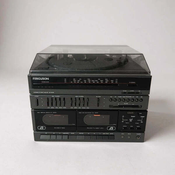 Vintage Ferguson Record Player With Cassette & Radio – 1980s Retro Hi ...