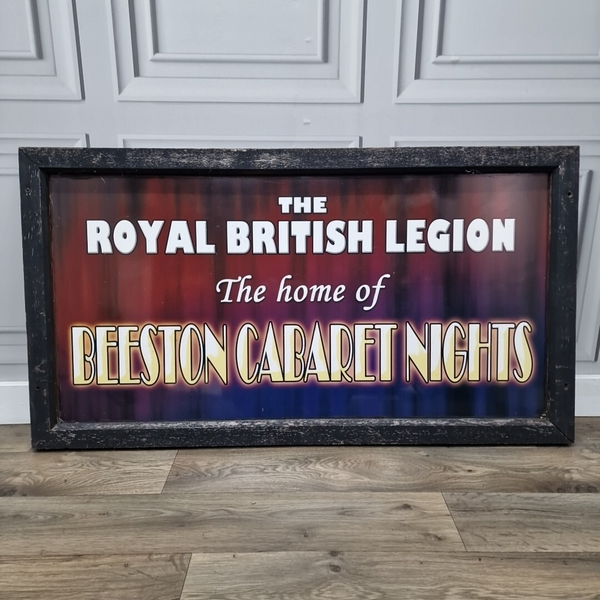 Retro Royal British Legion Sign Memorabilia Man Cave Pop Art Beeston ...