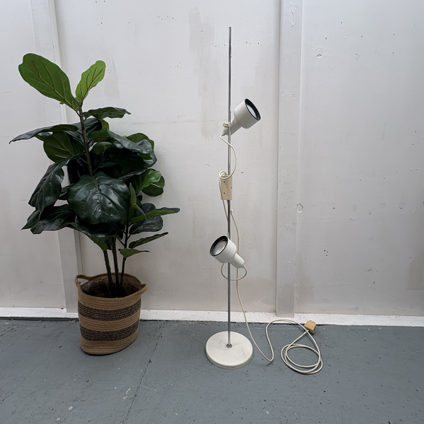 Vintage 1970s / 1980s Twin Shade Habitat Adjustable Floor Lamp ...