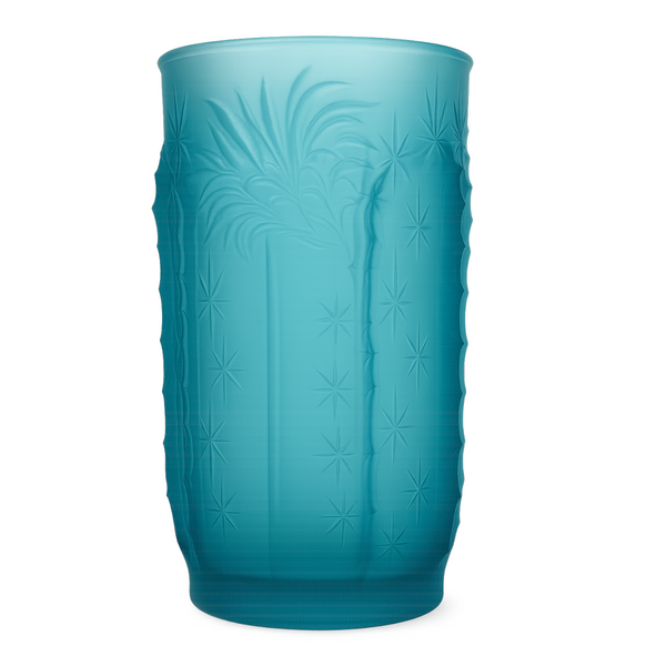 Josef Inwald “Barolac” Art Deco Frosted Vase — Ice Blue Pressed Glass ...