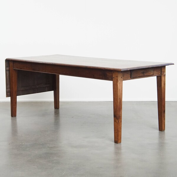 Unique Antique Oak Dining Table From The Early 1900s With A Fold Out ...