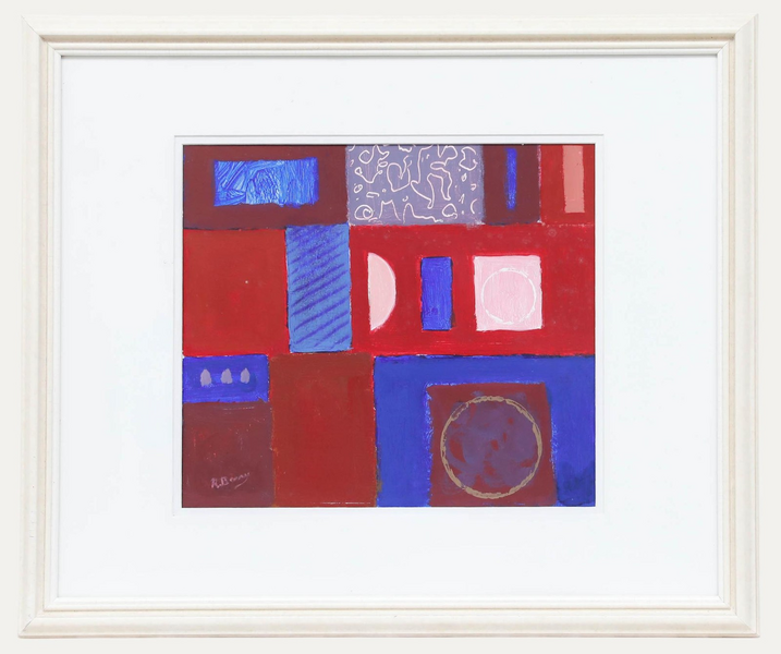 Ray Barry (1931 2022) Framed Contemporary Acrylic, In The Pink | Vinterior