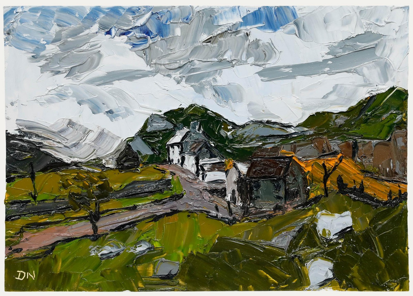 Daniel Nichols After Kyffin Williams Contemporary Oil, Hill Top Farm ...