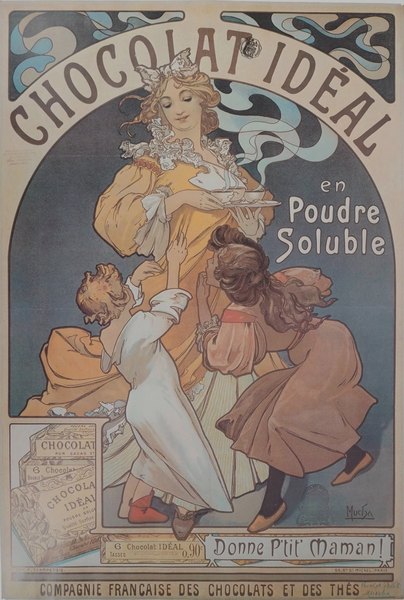 Alphonse Mucha Beautiful Poster Poster Poster Circa 1980 Ideal ...