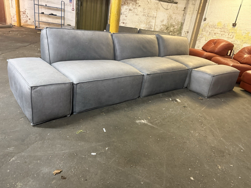 Vintage Timothy Oulton Modular Leather Sofa Chair 1960s 70s Style Heals ...