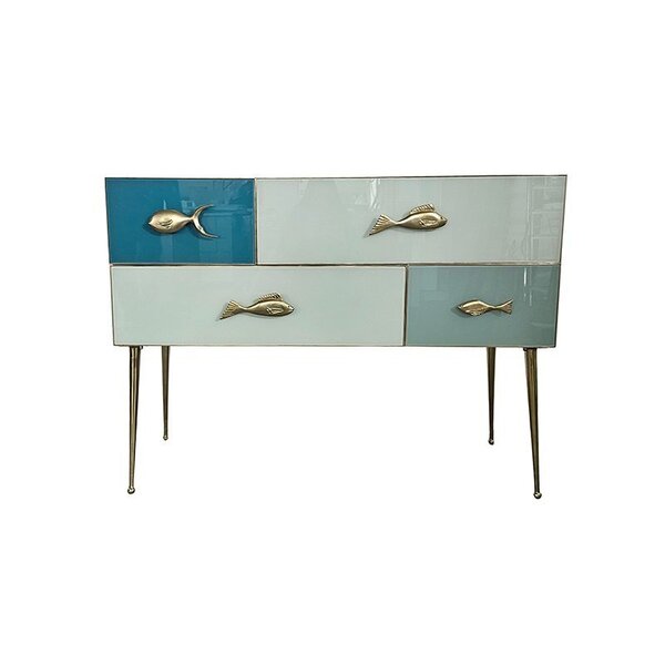 Console With Fish Shaped Handles, 1980s | Vinterior