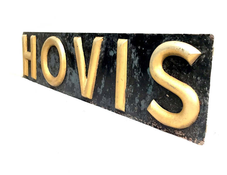 Antique Advertising Original Large Metal Hovis Bakery Shop Display Sign ...