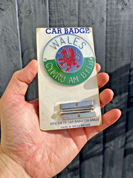 Unused Vintage Wales Cymru Am Byth Welsh Dragon Classic Car Enamel ...