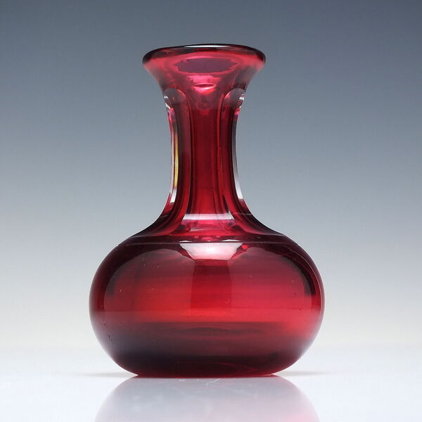 Rare Antique Victorian Cranberry Glass Gill Drinks Measure C1890 ...
